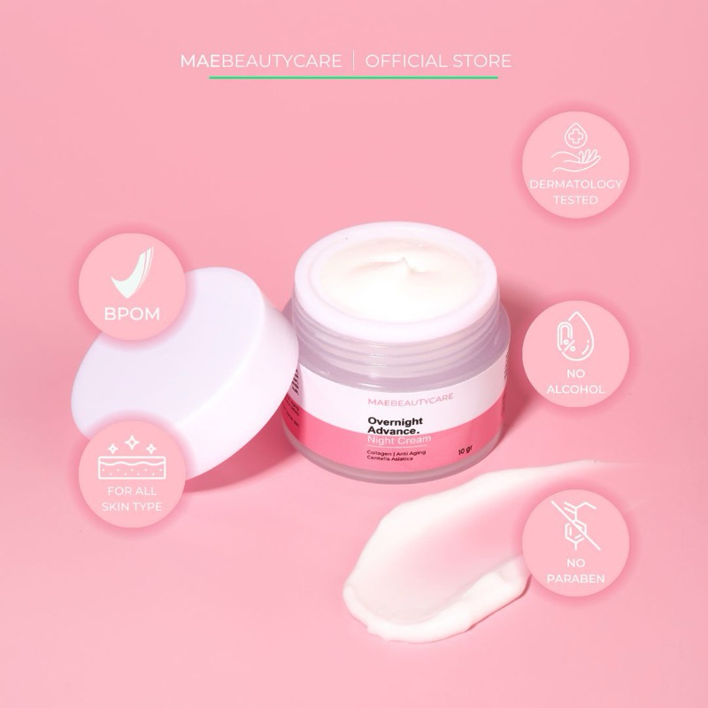 Jual MAEBEAUTY - RETINOL OVERNIGHT ADVANCE Night Cream 15gr Mengandung ...