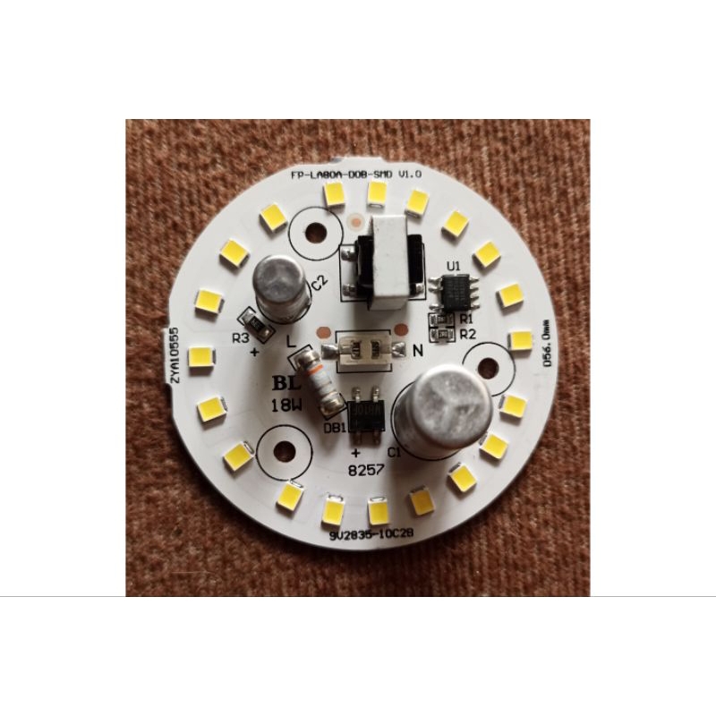 Jual PCB LED AC BL PREMIUM 18W 9V D56MM SOKET TENGAH TRAVO | Shopee ...