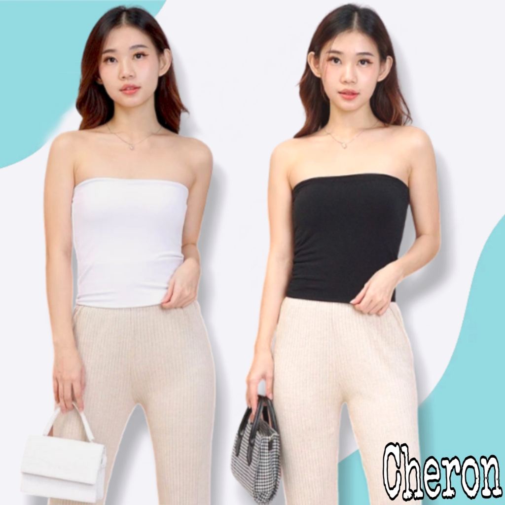 Jual CHERON 23722 - KEMBEN POLOS TANPA TALI NON CUP BRA BAHAN SPANDEK ...