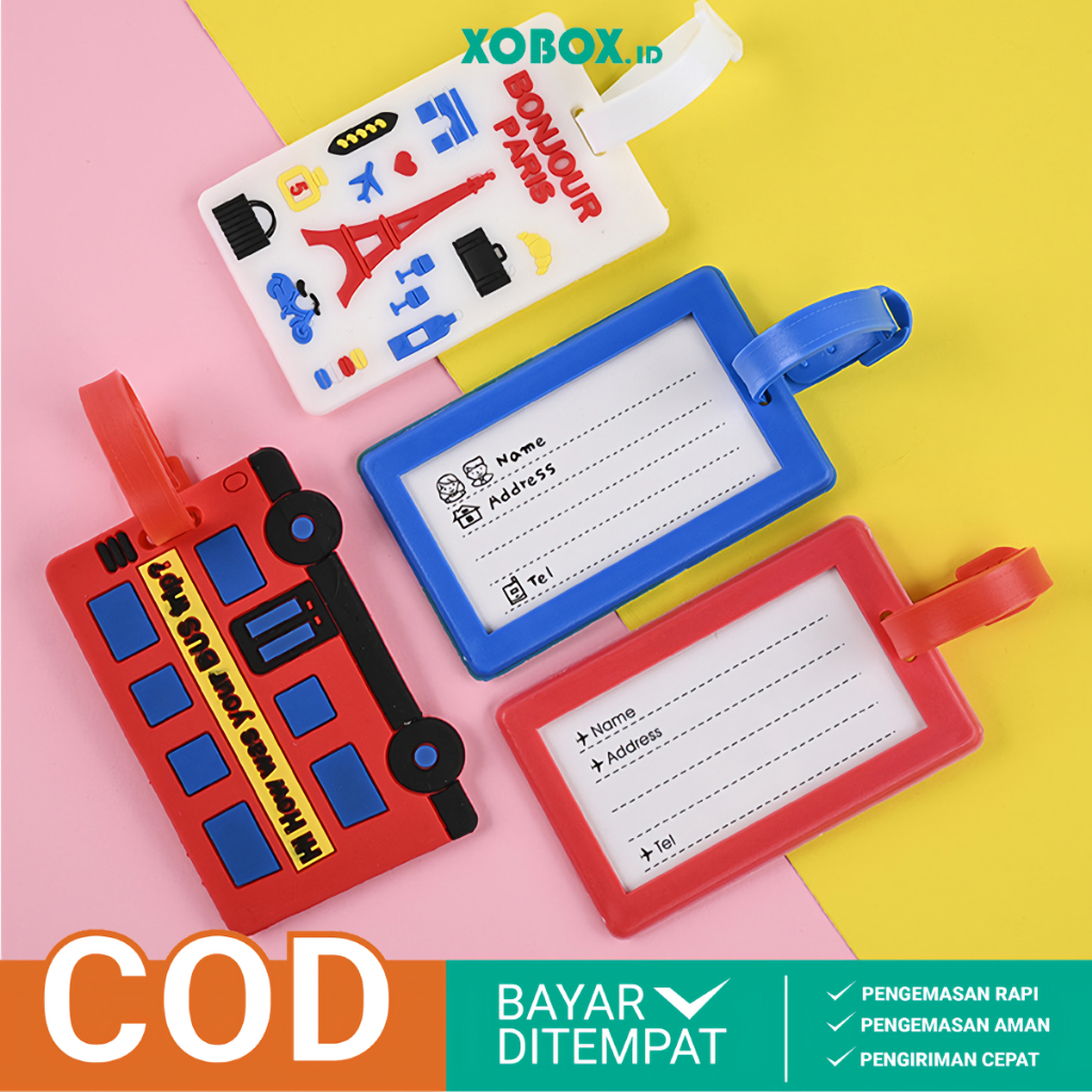 Jual Luggage Tag Koper Travel Name Tag Karakter Gantungan Nama Unik ...