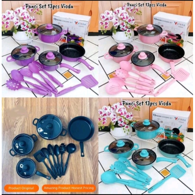 Jual panci set cookware 13 pcs | Shopee Indonesia