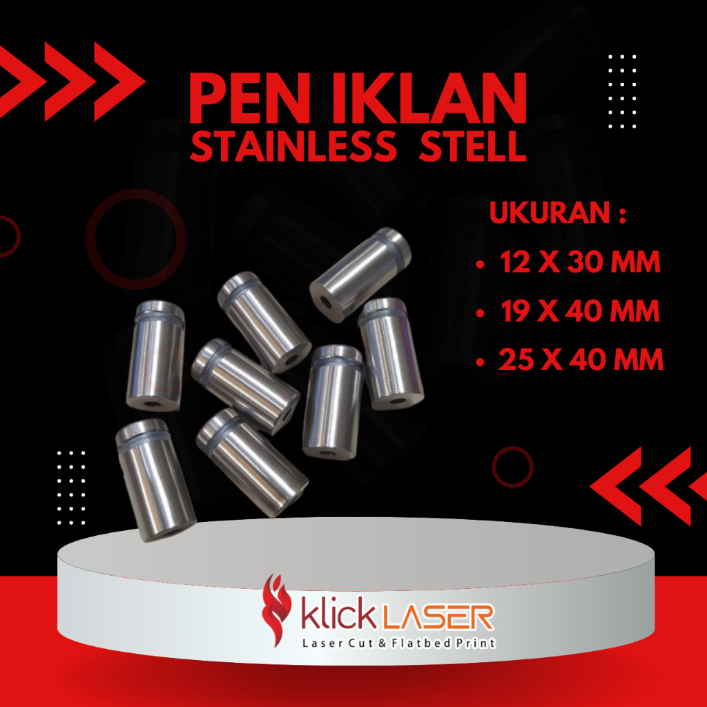 Jual Pen Iklan Stainless | Baut Akrilik | Sign Board Anti Karat ...