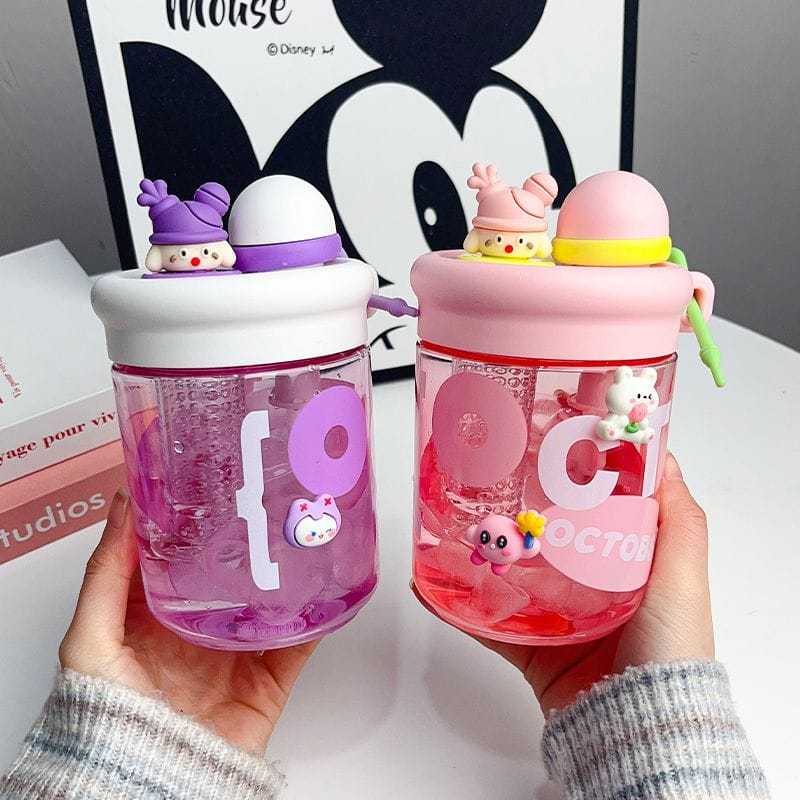 Jual FOREVER-botol minum OCTOBER Aesthetic Botol Minum Transparan ...