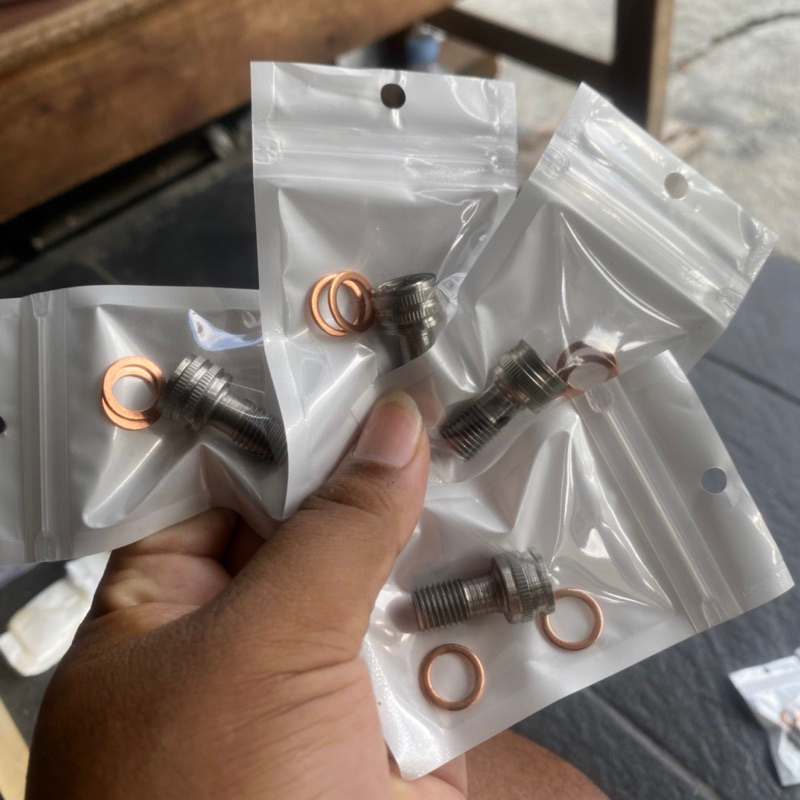 Jual baut banjo modif set ring tembaga baut banjo stenlis modif baut ...