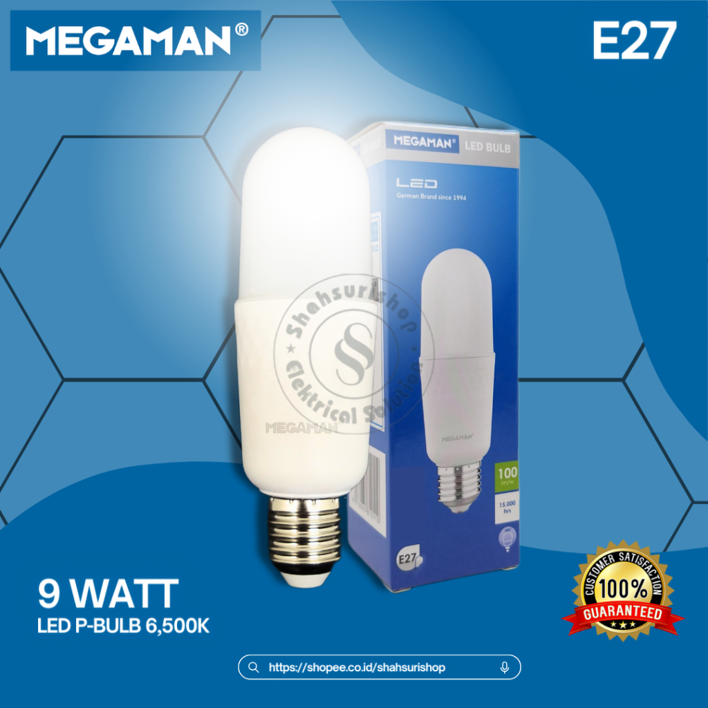 Jual MEGAMAN LED BULB STICK 9 WATT PUTIH DAN KUNING MURAH | Shopee Indonesia