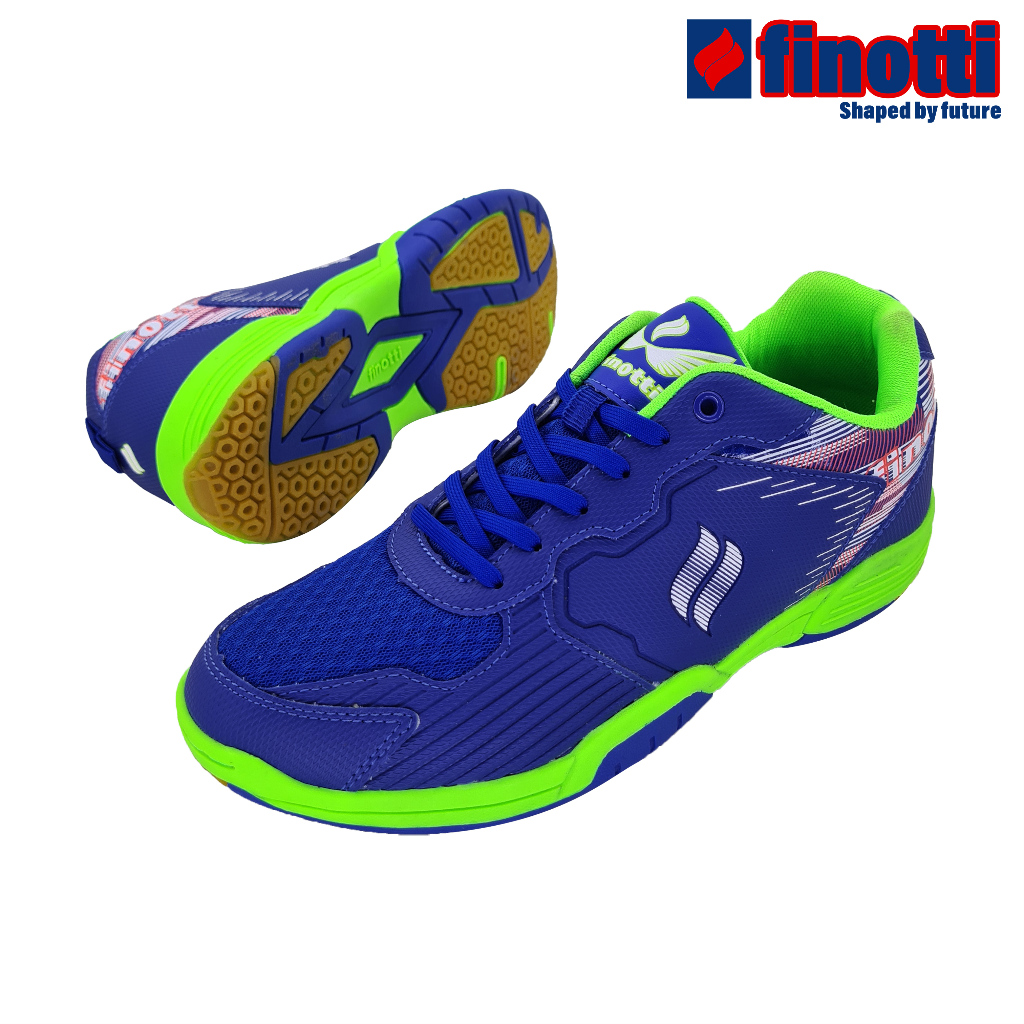 Jual Sepatu badminton / bulu tangkis Finotti SMASH 5 - Biru | Shopee ...