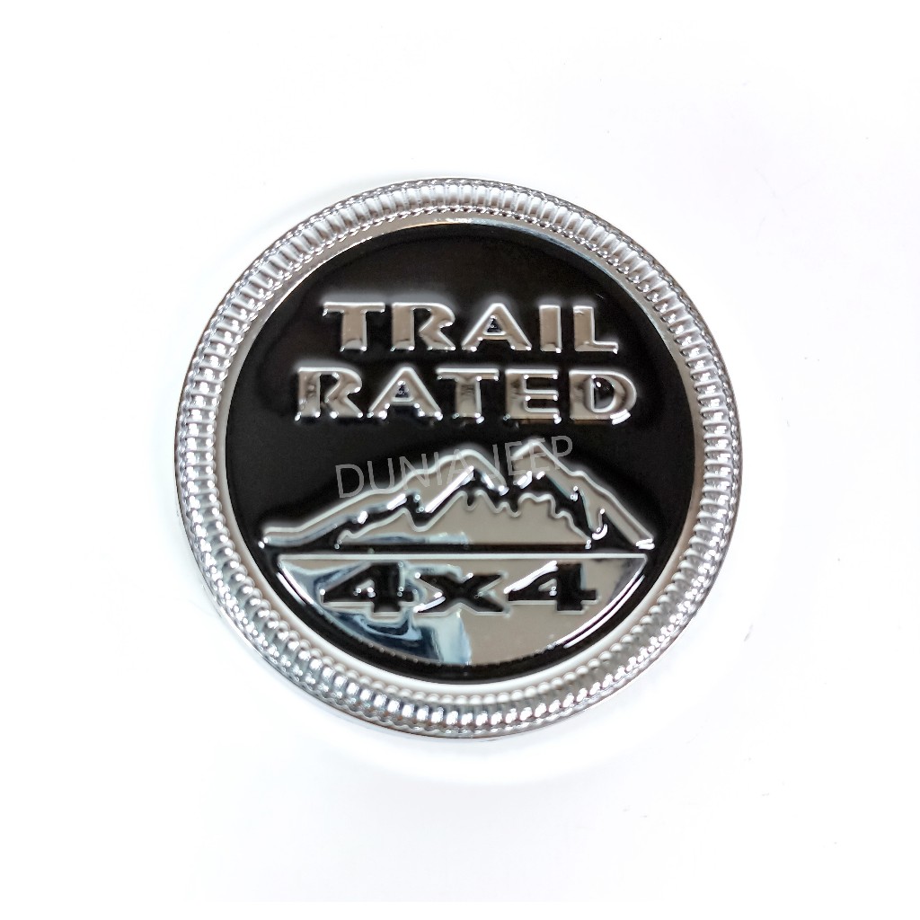 Jual Emblem Aluminium Trail Rated 4x4 Jeep Wrangler Rubicon JK JL ...