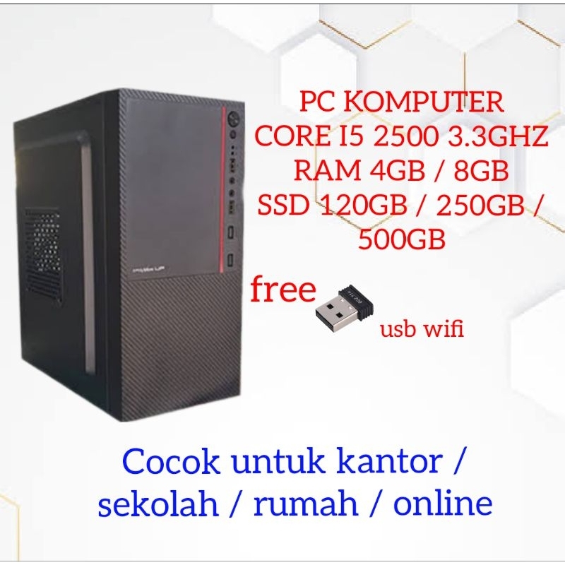 Jual Core i5 - 8gb Ram - 500gb ssd - Pc Rakitan - Komputer Kantor - cpu ...