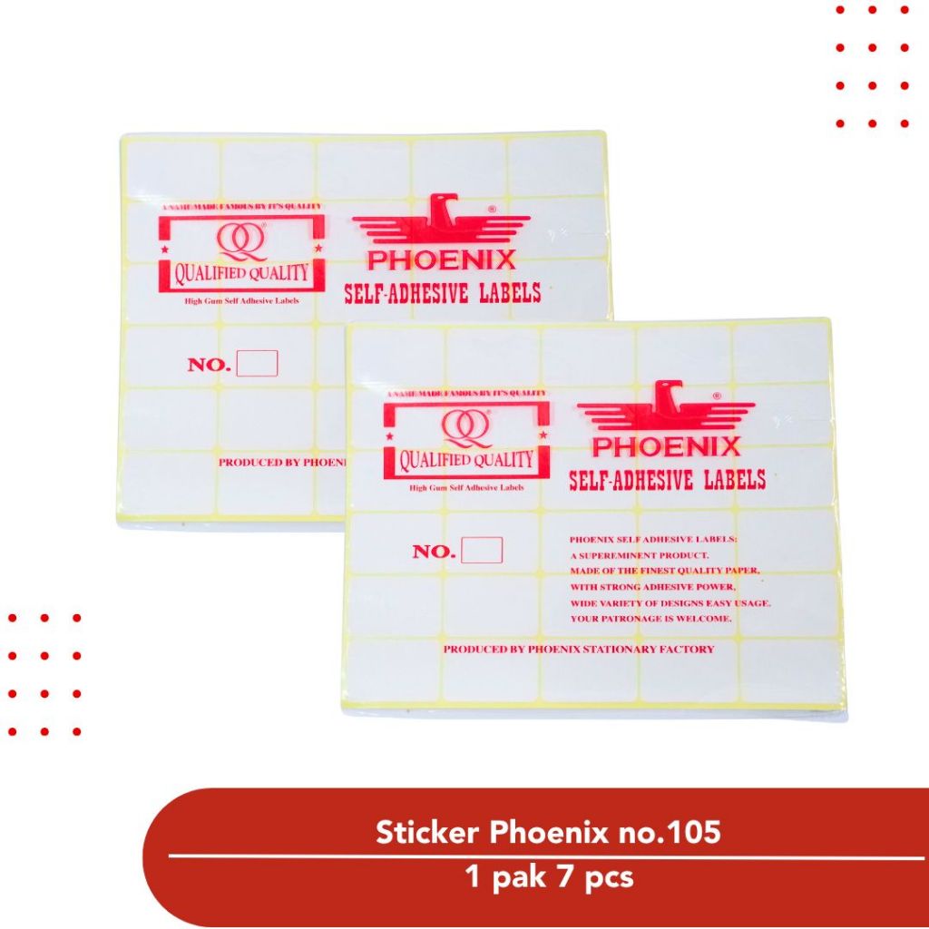 Jual Label Harga Stiker Phoenix QQ No.105 Kertas Harga Nama Undangan ...