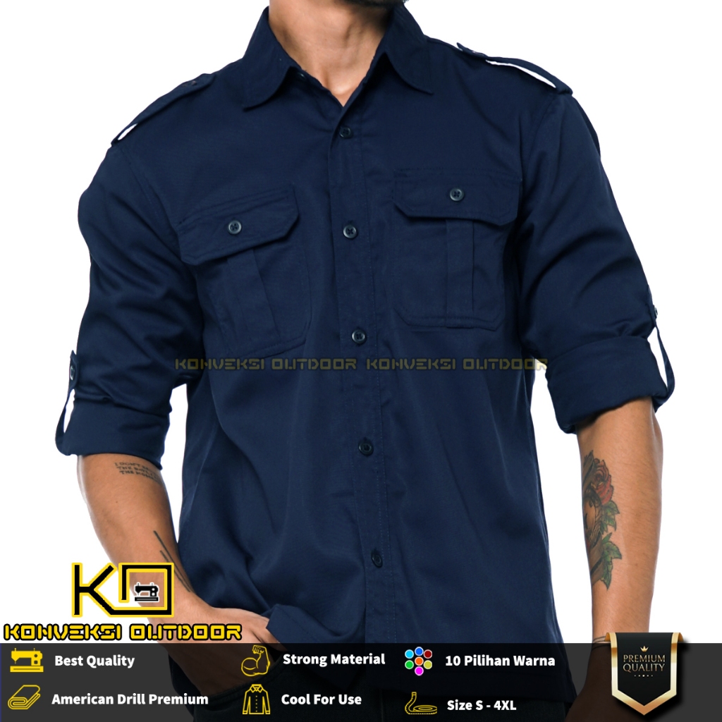 Jual Baju Kemeja PDH PDL Tactical Pria Wanita Lengan Panjang - Grosir ...