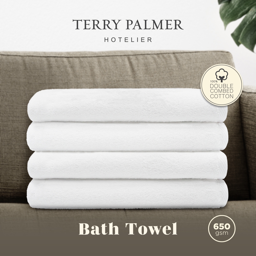 Jual Handuk Terry Palmer Hotelier - 70x140cm - Bath Towel - White ...