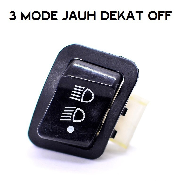 Jual Saklar Dim Lampu Motor Segitiga Kotak 3 Mode Off Dim Jauh Dekat ...