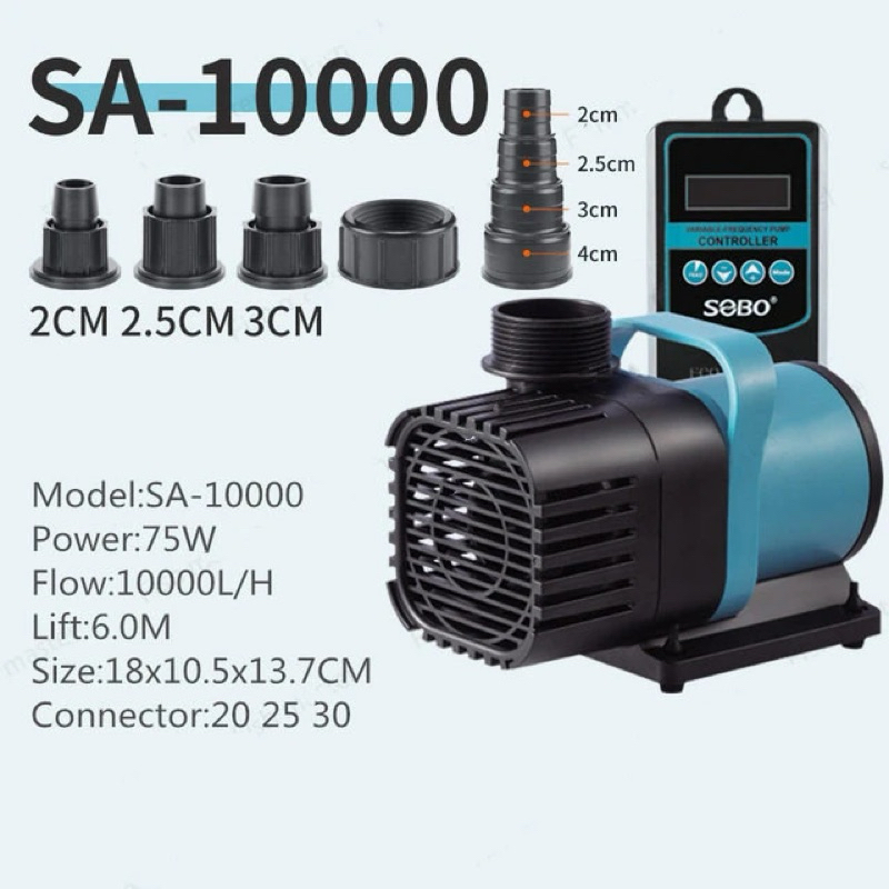 Jual SOBO SA-10000 pompa kolam/aquarium dengan SENSOR MATI OTOMATIS DAN CONTROLLER | Shopee ...