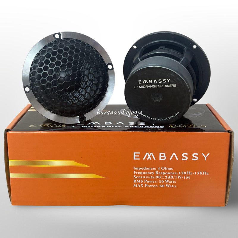 Jual Speaker Midrange 3 Inch Mid-Range Embassy | Shopee Indonesia