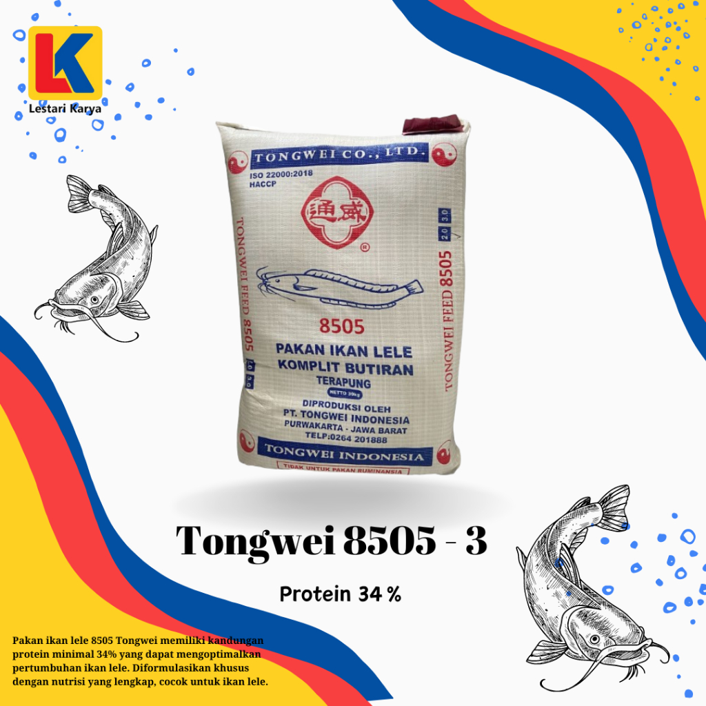 Jual [1 kg] Pakan Ikan Lele Tongwei 8505 3 Ecer | Shopee Indonesia