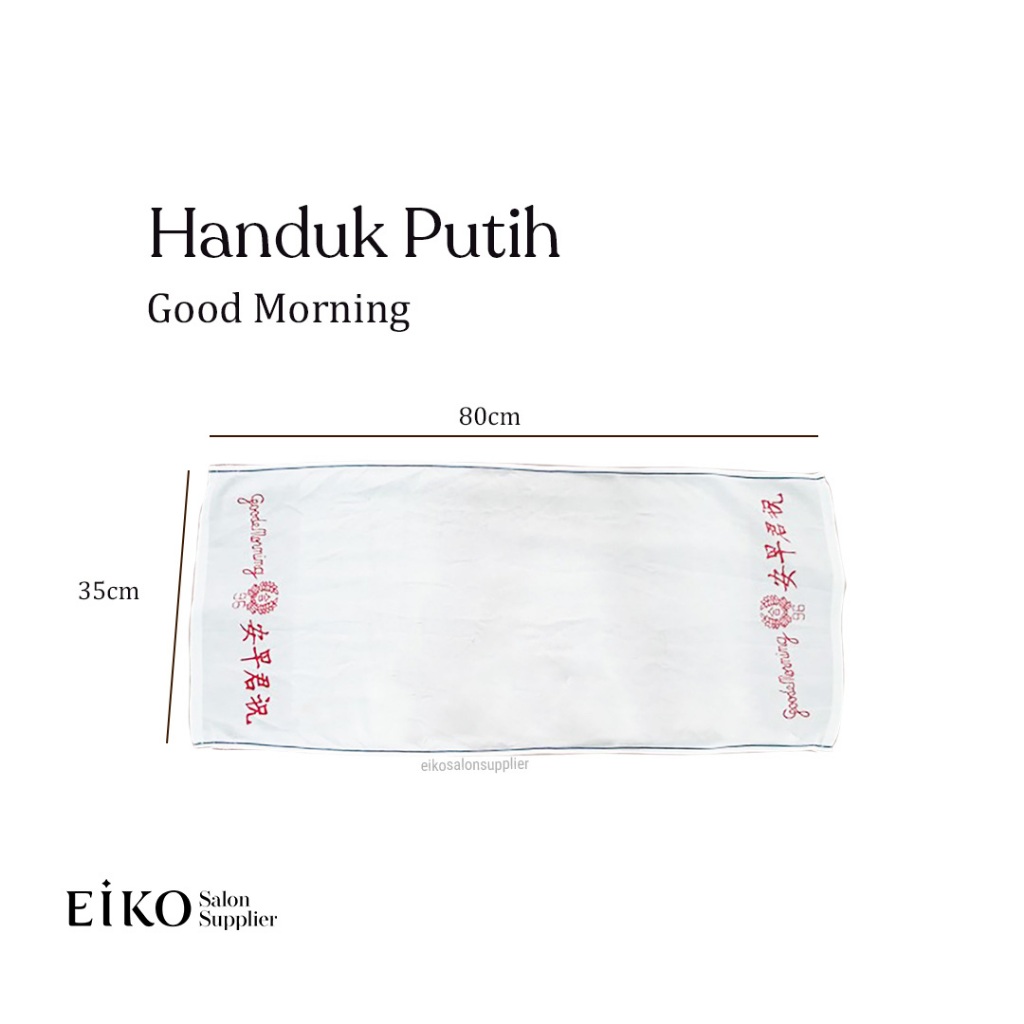 Jual Handuk Putih Good Morning Serbaguna Tebal Premium Jahit Tepi ...