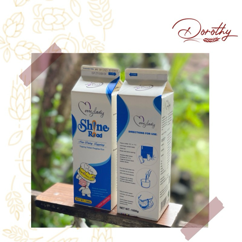 Jual SHINE ROAD NON DAIRY WHIPPING CREAM 1 KG [KHUSUS INSTANT KURIR ...