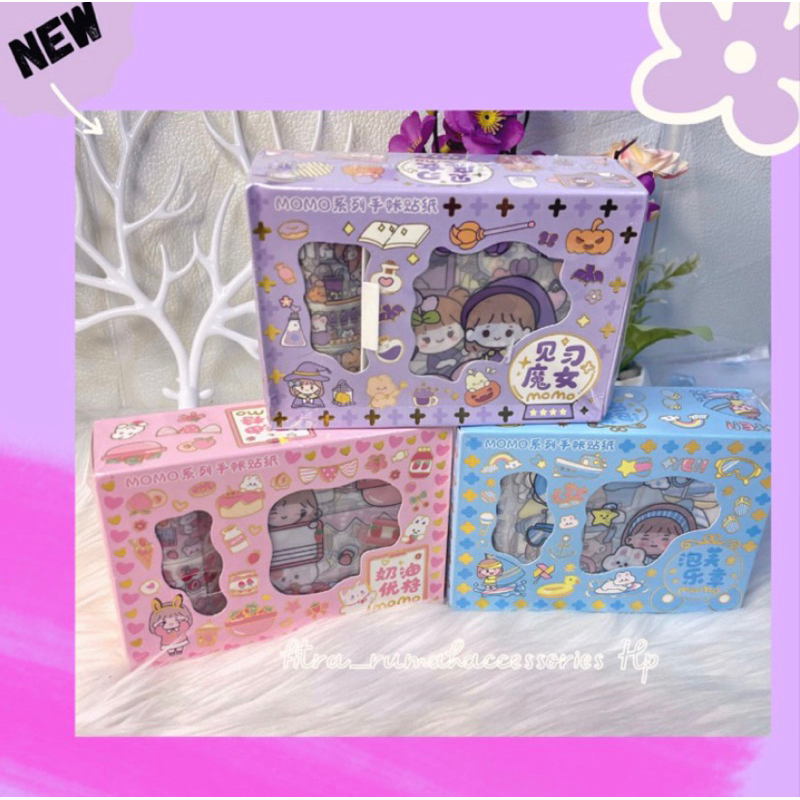 Jual READY STOK Sticker Momo viral Korea 2D Lembar Stiker Momojan ...