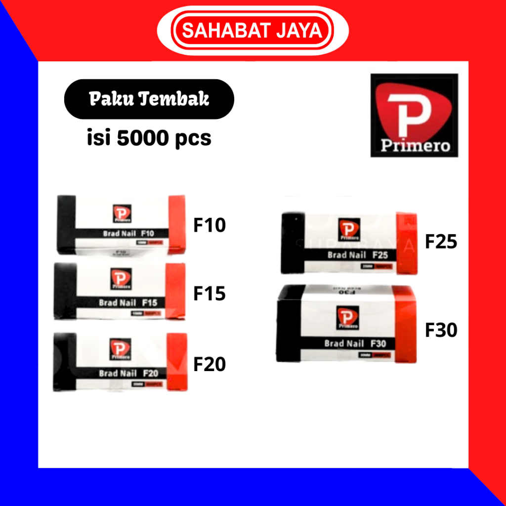 Jual Isi Paku Tembak F10 F15 F20 F25 F30 Primero Isi 5000 Pcs Per Kotak ...