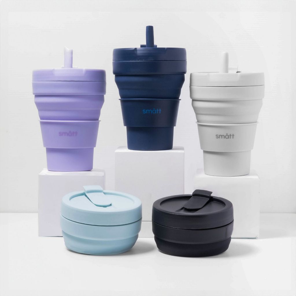 Jual Smatt Foldable Cup - Gelas Kopi Portable Gelas Lipat Silikon ...