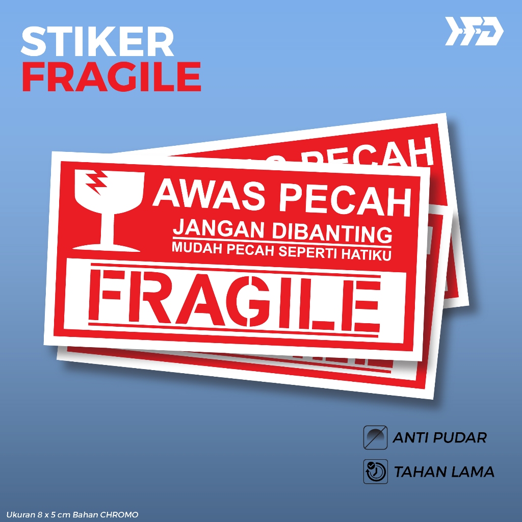 Jual STICKER FRAGILE / STIKER PECAH BELAH / STICKER JANGAN DIINJAK ...
