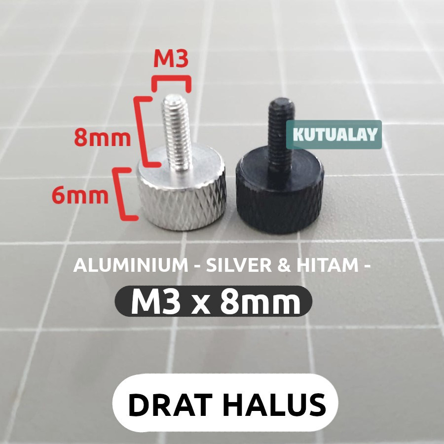 Jual Baut Casing PC Side Panel Tempered Glass / Akrilik Sekrup M3 ...