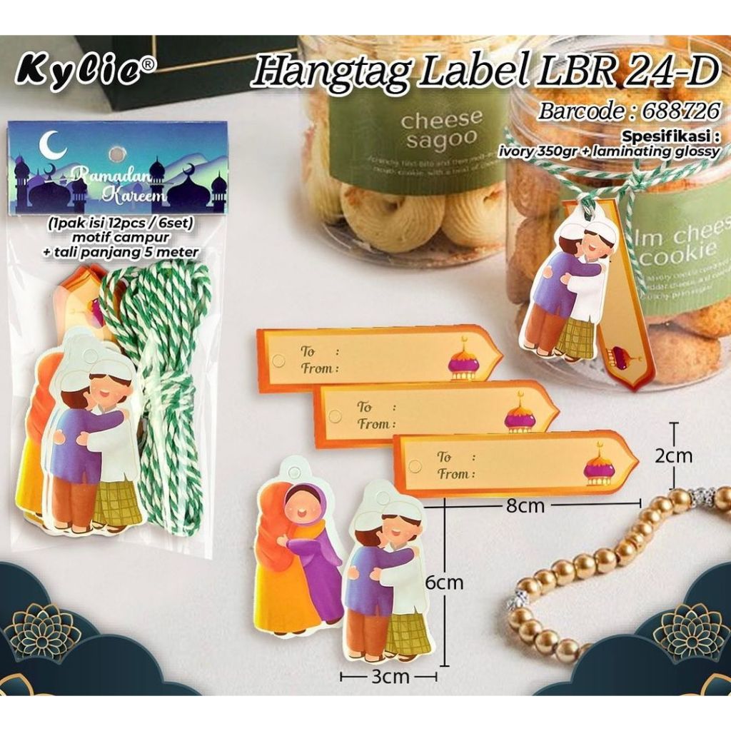 Jual Hangtag label LBR 24D / Gantungan Kemasan Idul Fitri | Shopee ...