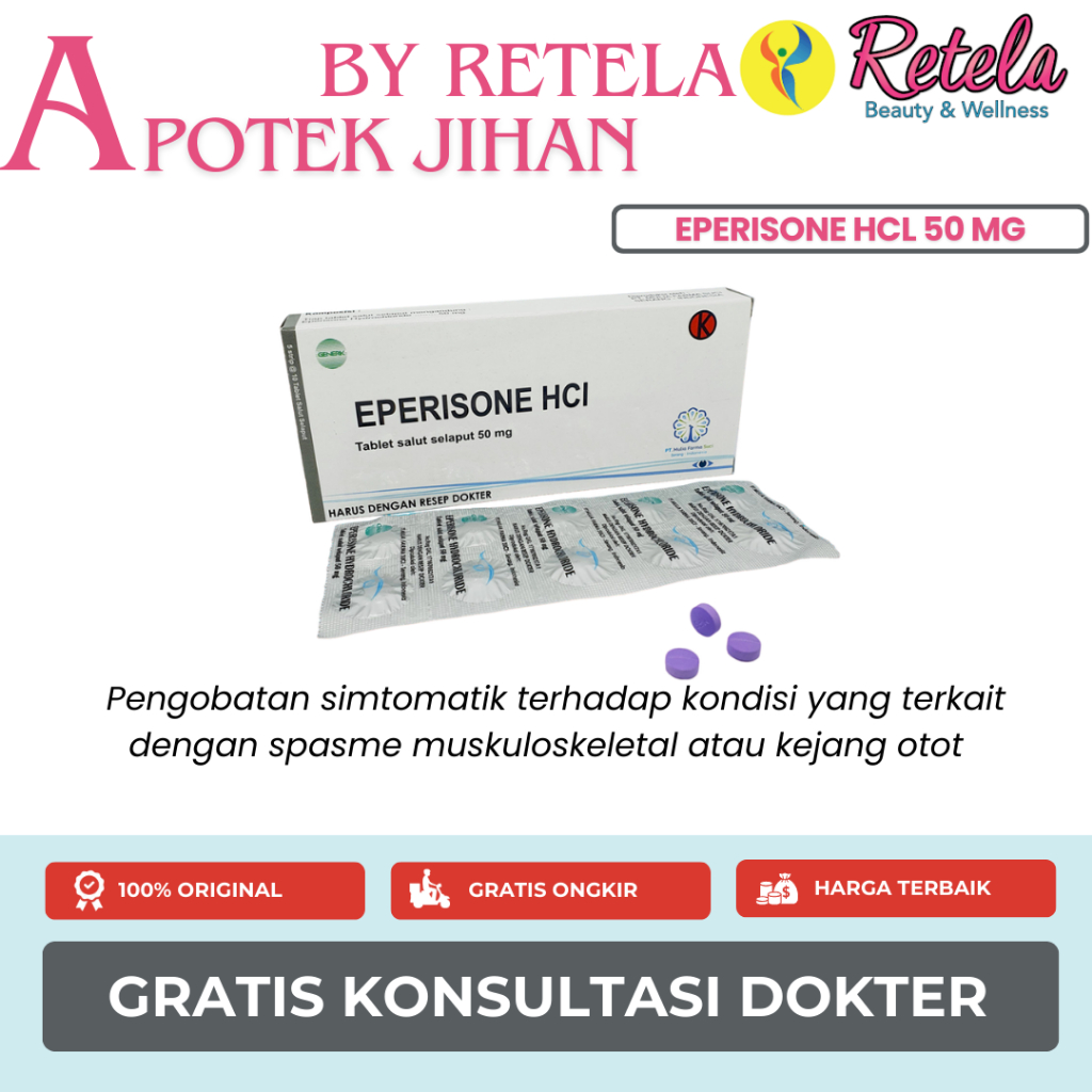 Jual Eperisone HCl 50mg Box 50 Tab | Shopee Indonesia