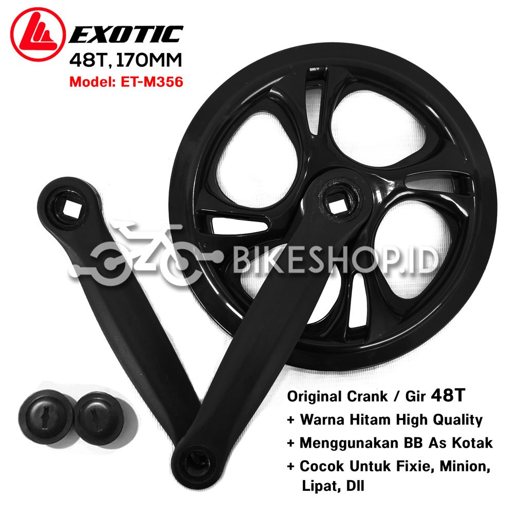 Jual Gir Gear Crank Sepeda 48T Single 1 Susun Lipat Minion MTB Fixie ...