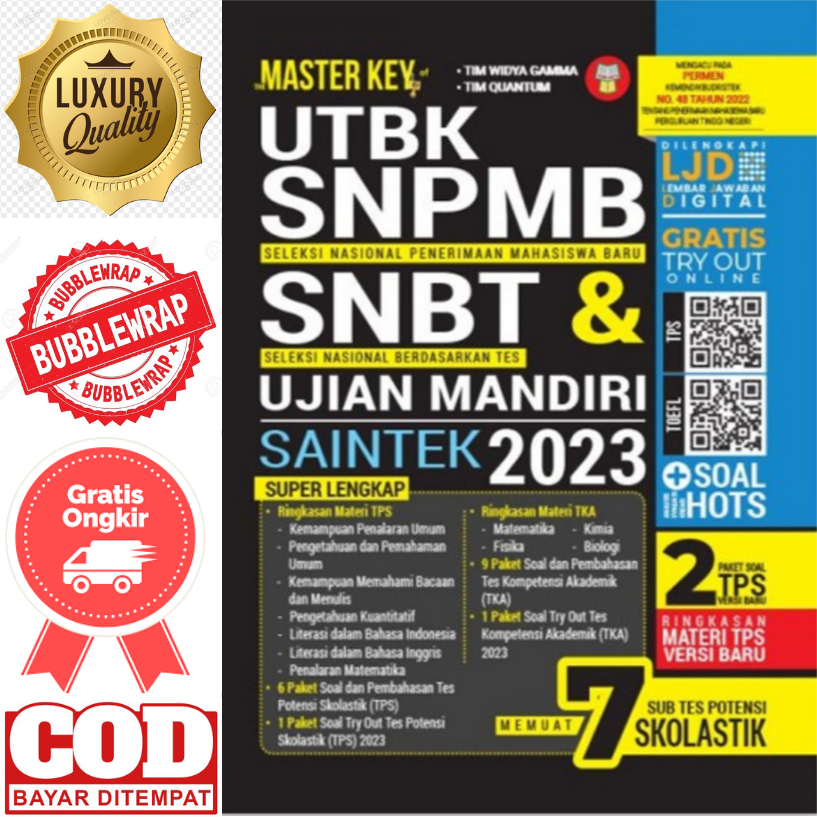 Jual Buku The Master Key Of Utbk Snbt And Mandiri Saintek 2023