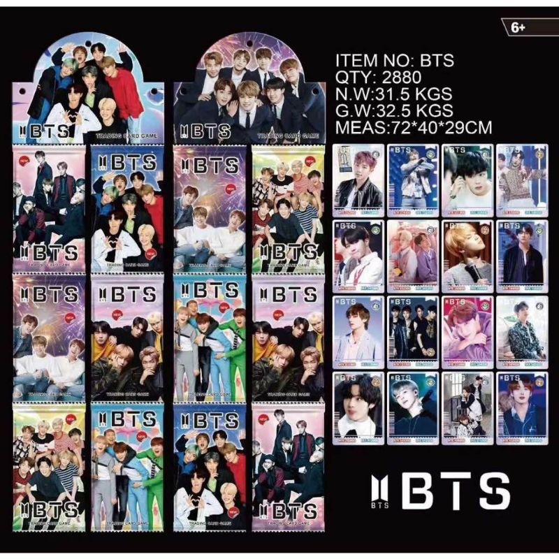 Jual Kartu Foil Blackpink X BTS21 Bts Trading Card Uno Mainan Anak ...
