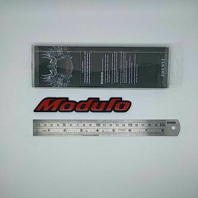 Jual Emblem Logo Mobil Honda Modulo Alumunium Metals Decals Car Sticker ...