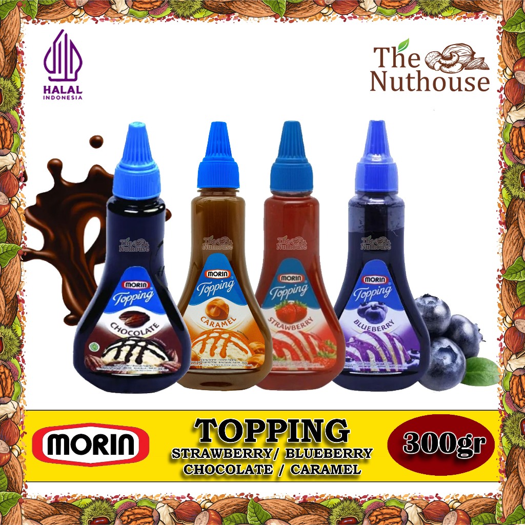 Jual MORIN Topping (Blueberry, Strawberry, Caramel, Chocolate) 300gr ...