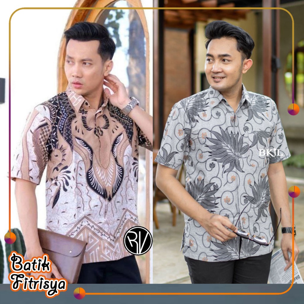 Jual Hem Batik Polimikro - Motif Gunungan Wayang Putih Abu | Shopee Indonesia