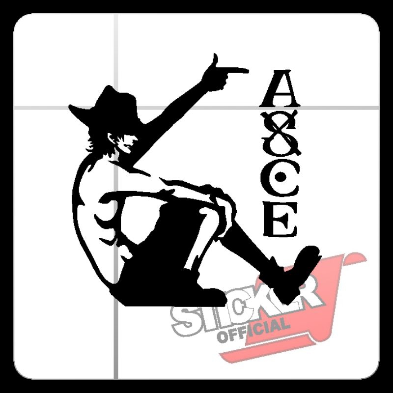 Jual stiker ace, one piece simple ace#ace#onepiece | Shopee Indonesia