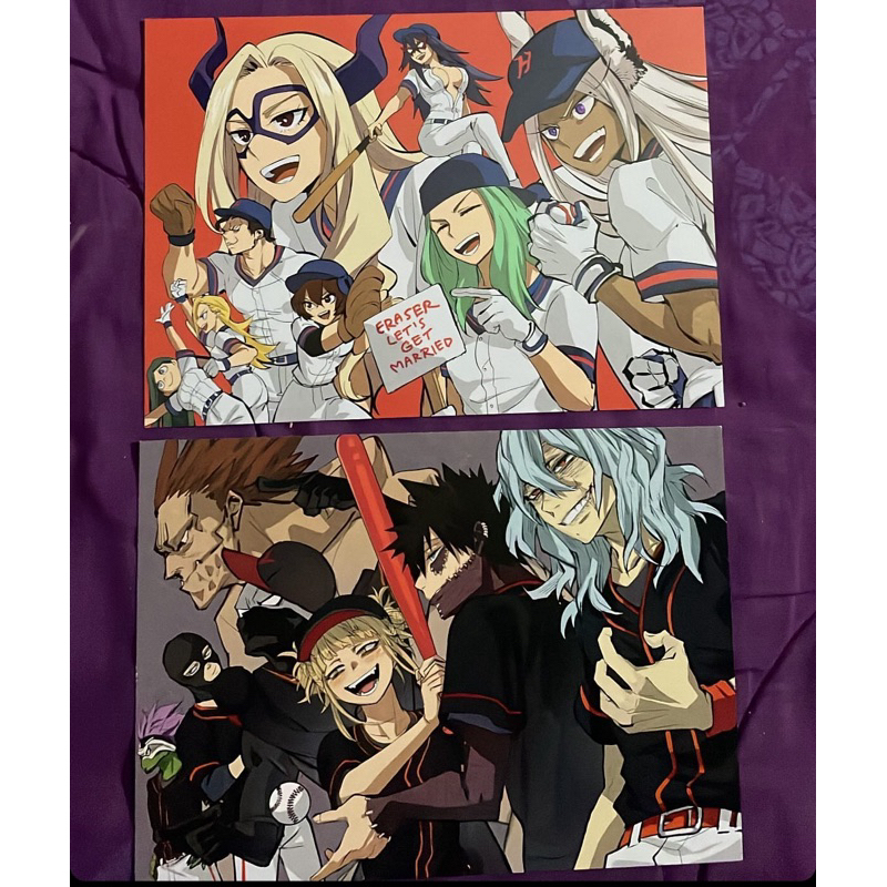 Jual postcard anime my boku no hero academia pro hero league of ...