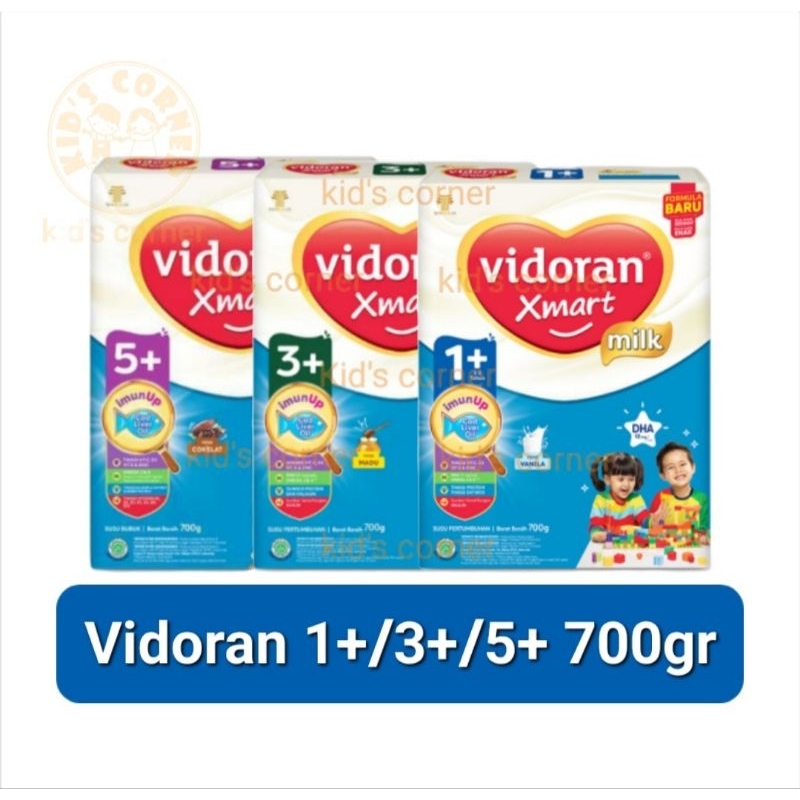 Jual Vidoran 1+/3+/5+ 700gr Xmart Susu Pertumbuhan | Shopee Indonesia