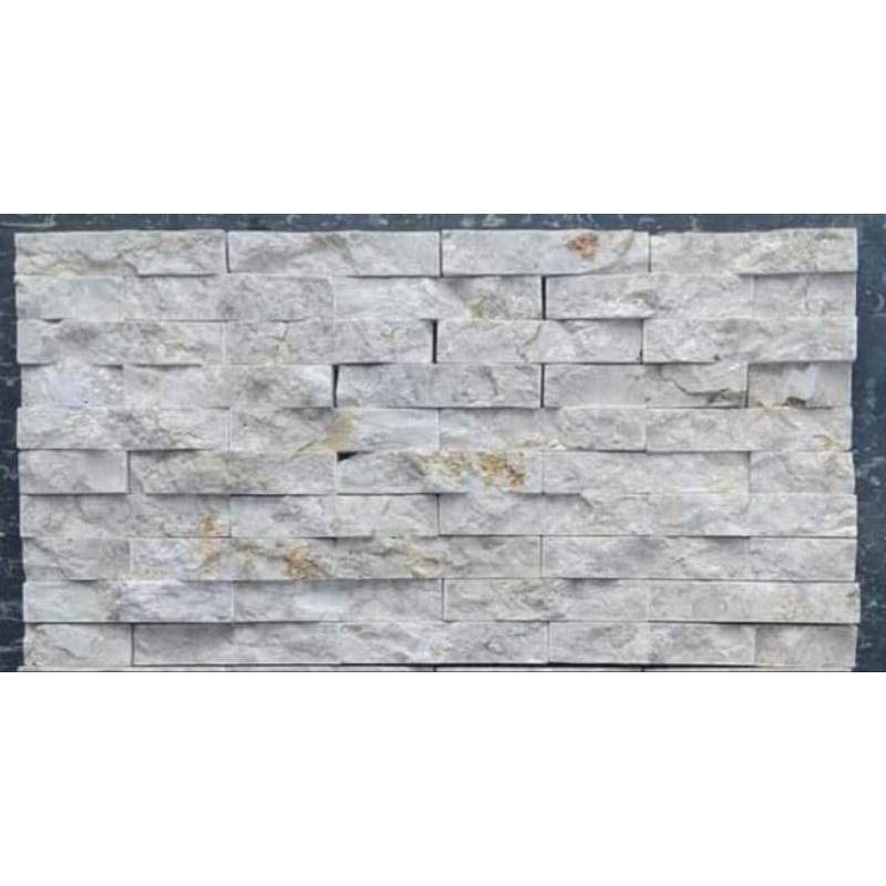 Jual Batu alam mozaik marmo putih 20x40 * WAJIB CO PALET KAYU* | Shopee ...