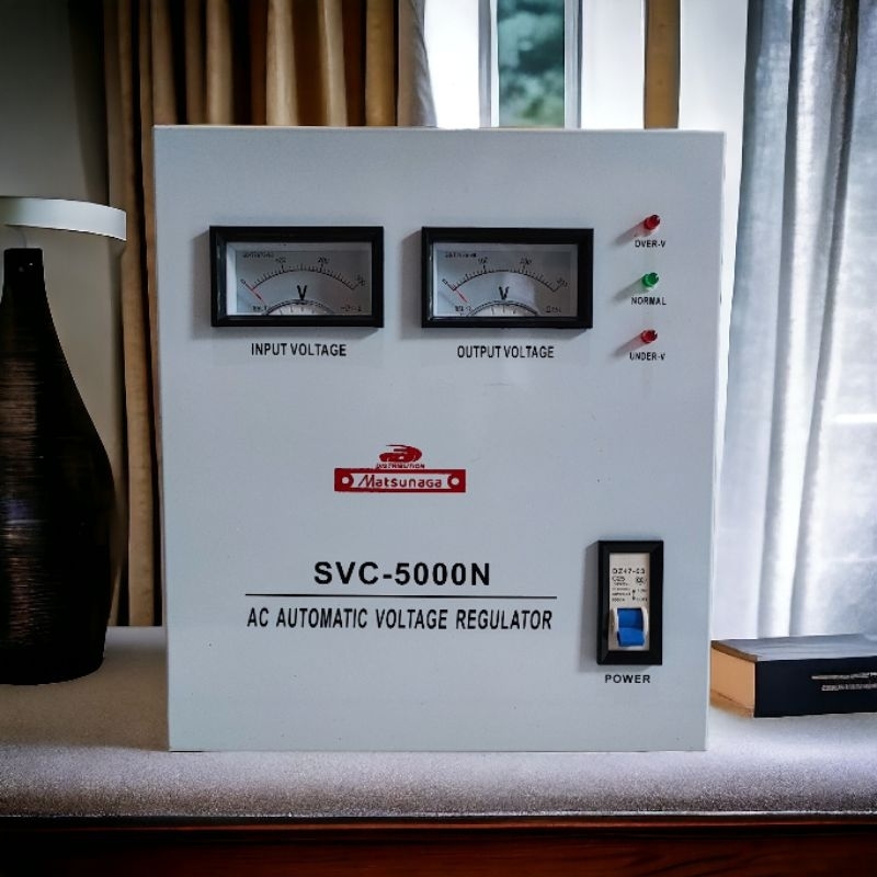 Jual Stavol Matsunaga SVC 5000VA / SVC5000N Automatic Voltage 5000 Watt | Shopee Indonesia