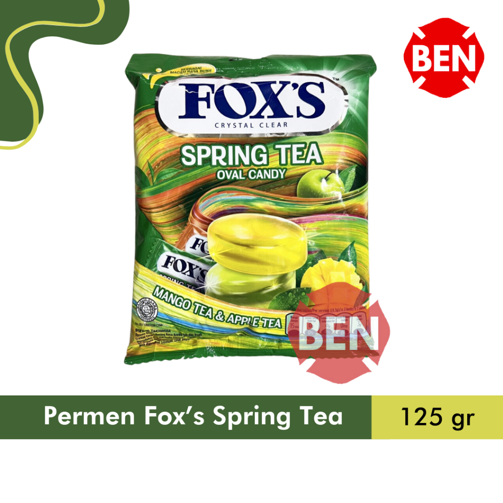Jual Permen Fox's SPRING TEA 125g Fox Foxs Mango Apple Mangga Apel Buah ...