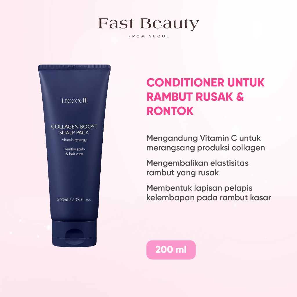 Jual TREECELL Collagen Boost Scalp Pack Hair Conditioner 200ml | Shopee Indonesia