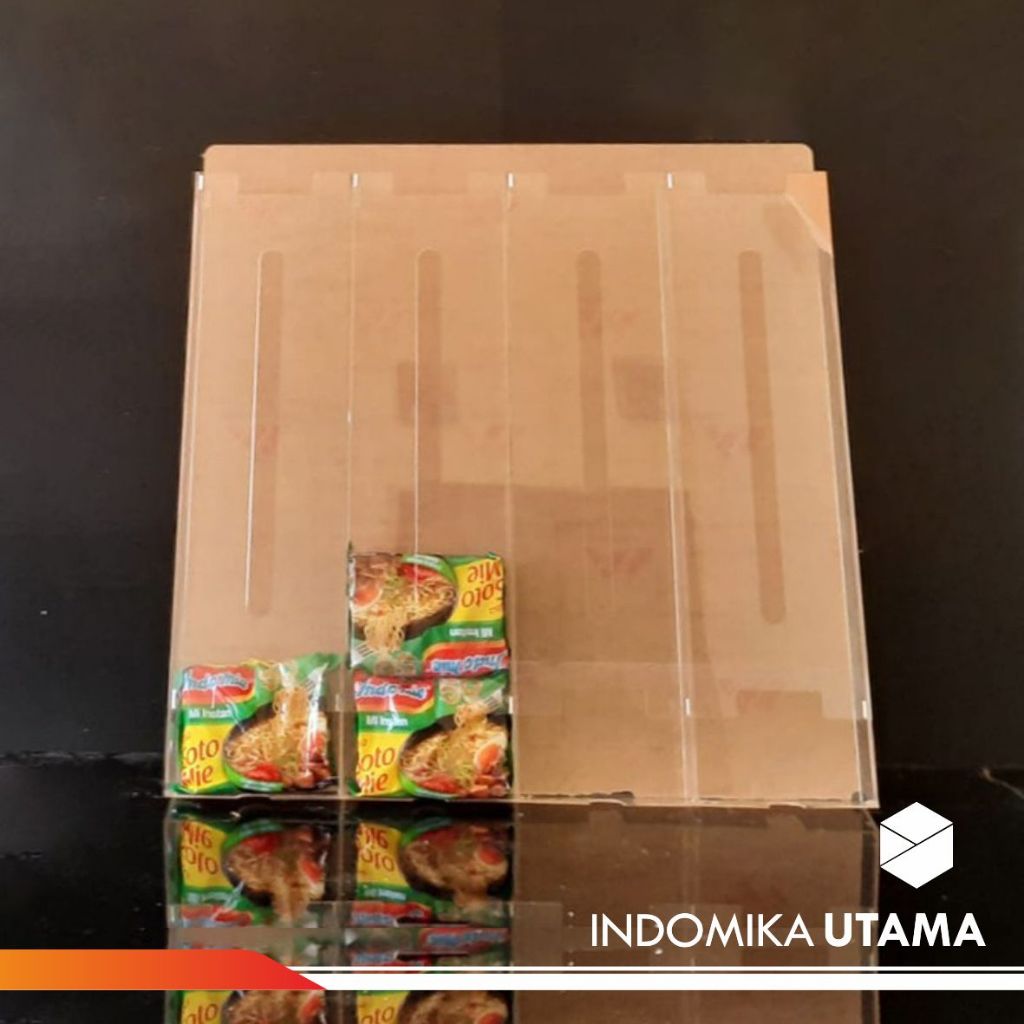 Jual tempat indomie akrilik / indomie rack display / rak akrilik ...