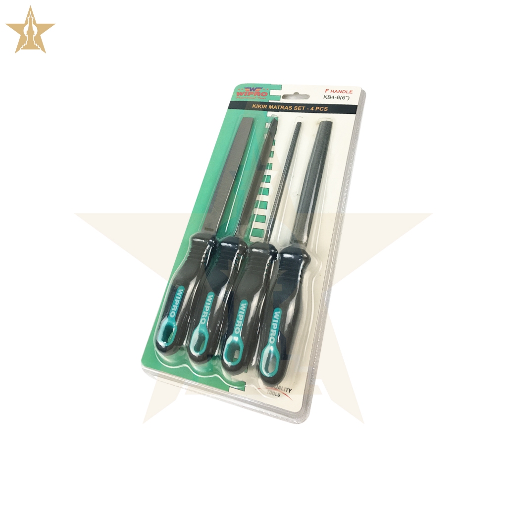 Jual WIPRO KB4-6(6") Kikir Matras 6" Wipro 4pcs / Kikir Halus Kikir Besi Set | Shopee Indonesia
