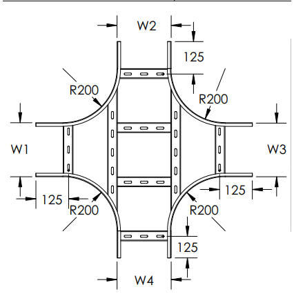 Jual Kabel Ladder Cross/Cable Cross Ladder 400x100 Elektro Plat 1.2 ...