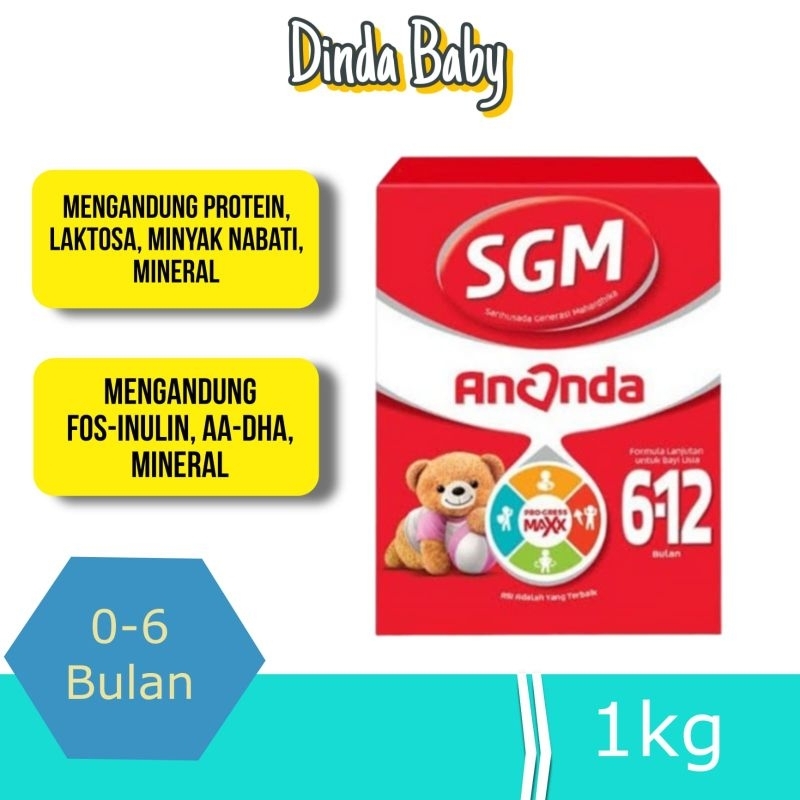 Jual SGM Ananda 6-12 Bulan 1kg | Shopee Indonesia