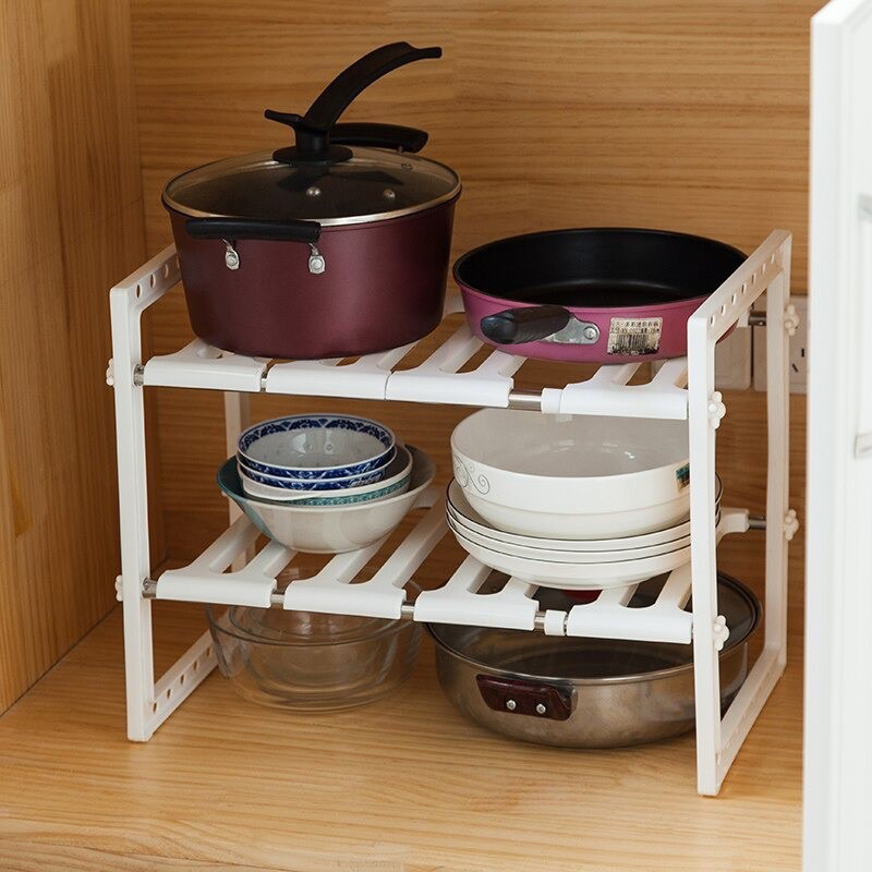 Jual Rak Sepatu Sandal Panci Dapur Buku Organizer Perapih 2 tingkat ...