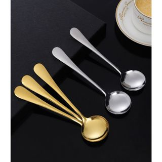 Jual Sendok soup Stainless Steel Anti Karat Sendok Korea Bulat Besi ...