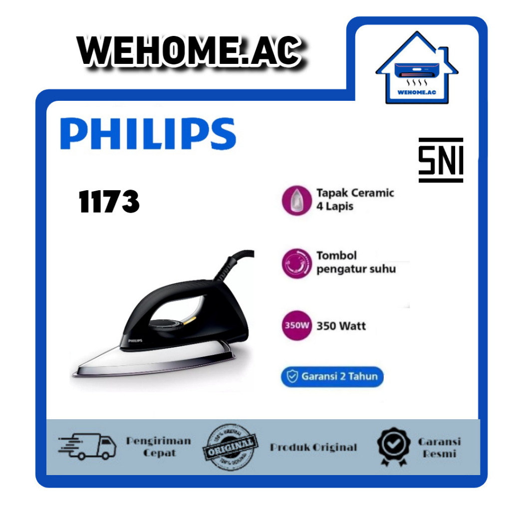 Jual Setrika Philips 1173 Setrika Baju Tapak Keramik Gosokan Philips ...