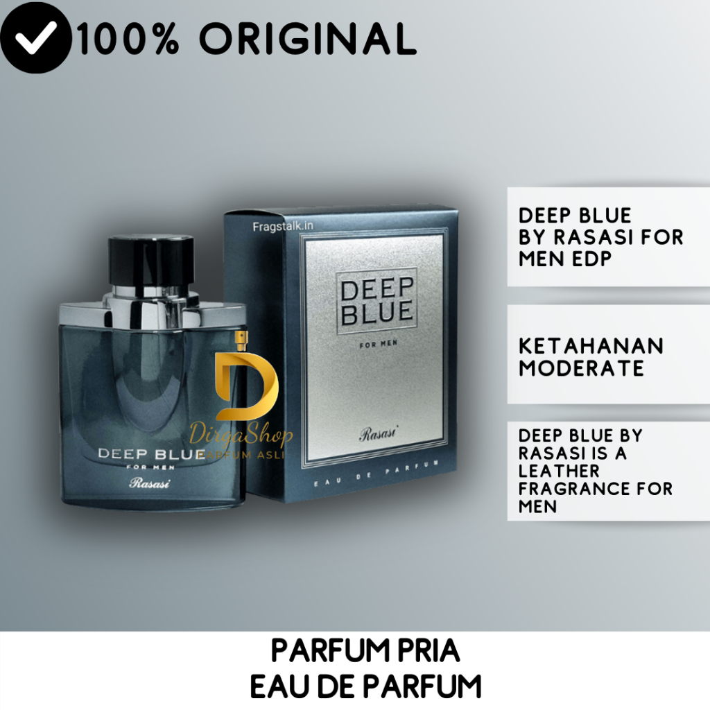 Jual Rasasi Deep Blue For Men EDP | Shopee Indonesia