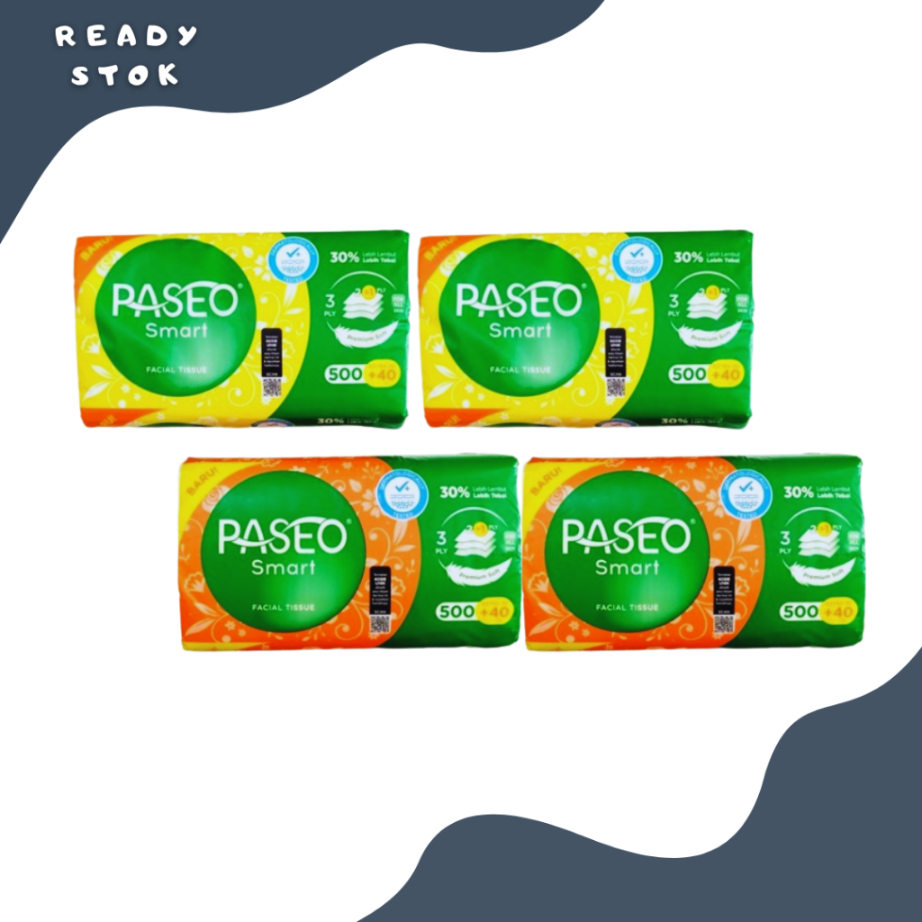 Jual TISSUE PASEO SMART 540 SHEET / TISU WAJAH (PCS) | Shopee Indonesia
